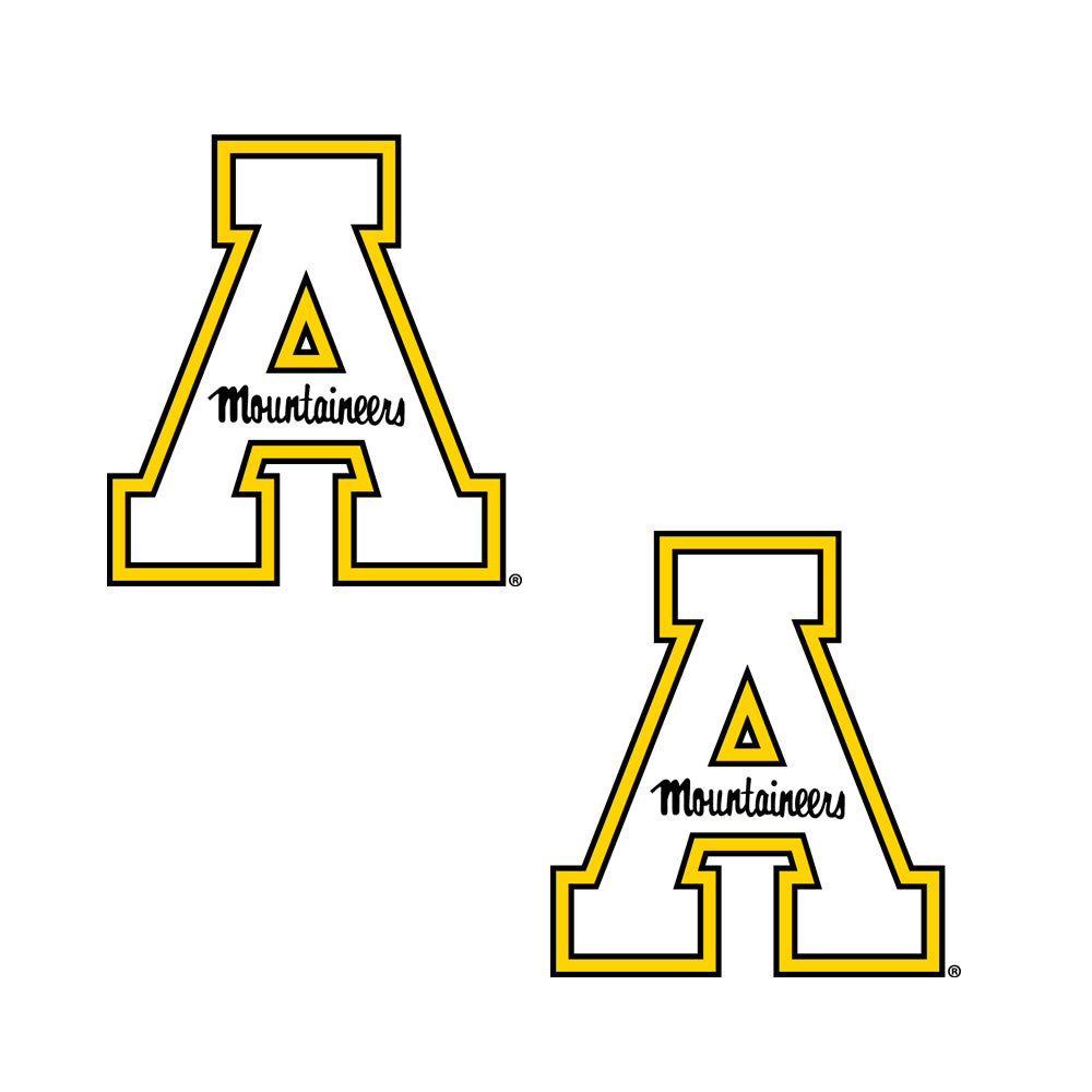 Appalachian State A Decals- 2 pack – todayigivemyall.com